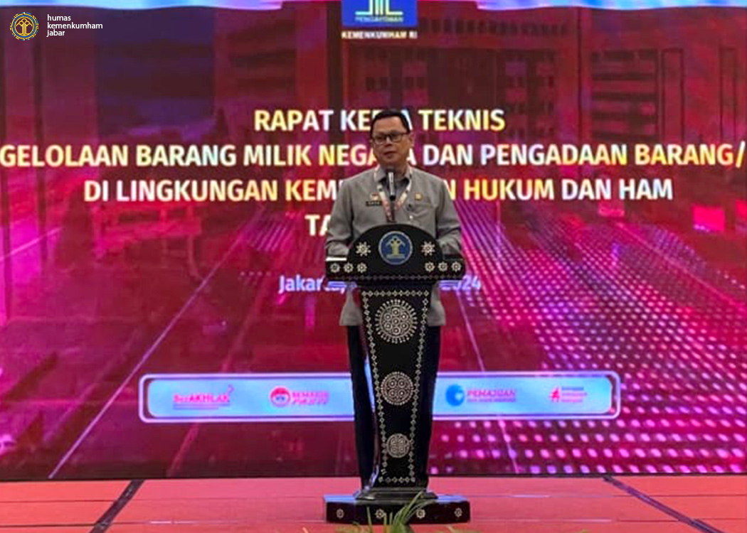 Kanwil Kemenkumham Jabar Hadiri Rapat Kerja Teknis Pengelolaan BMN & PBJ Kemenkumham 2024